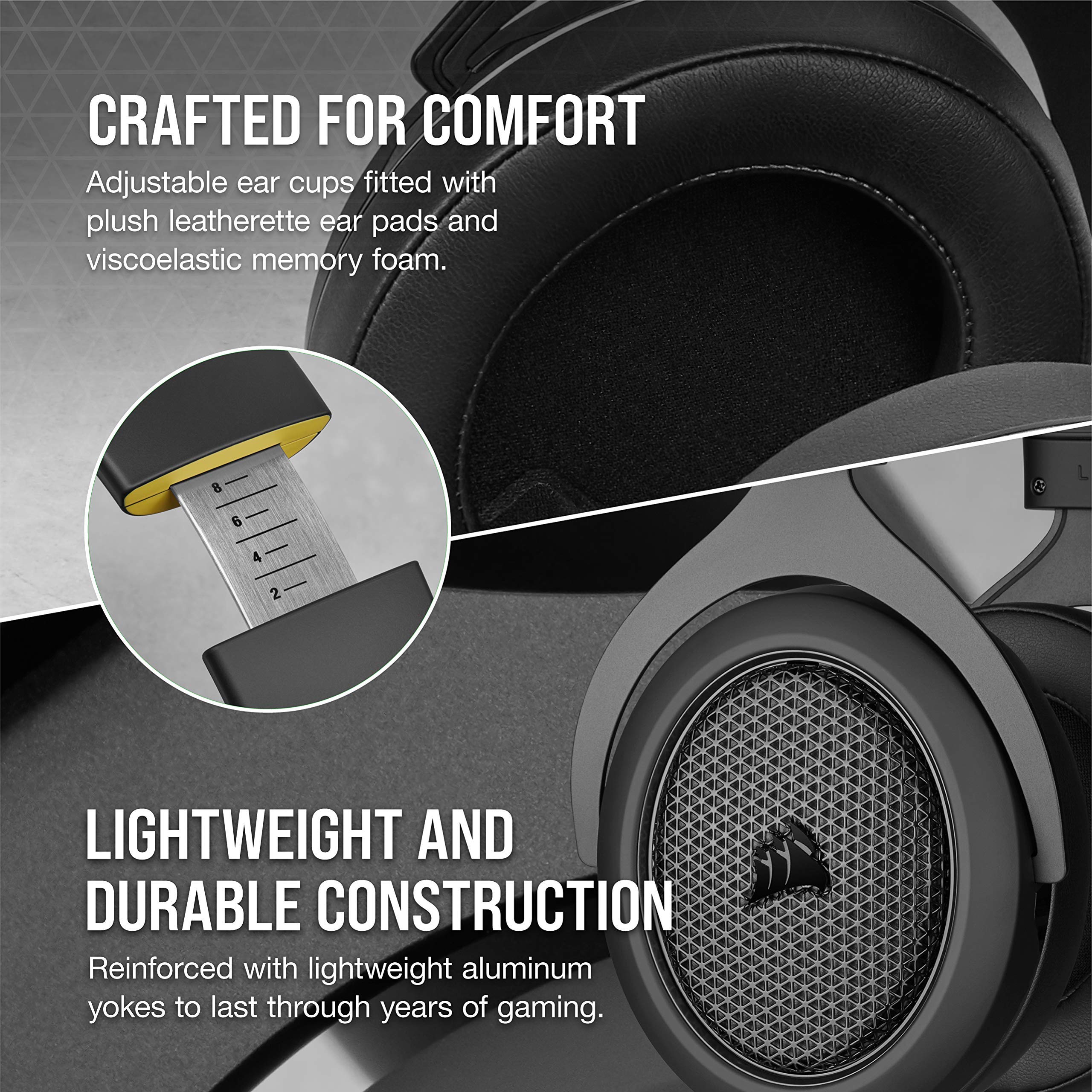 Corsair HS70 Bluetooth - Wired Gaming Headset with Bluetooth - Works with PC, Mac, Xbox Series X, Xbox Series S, Xbox One, PS5, PS4, Nintendo Switch, iOS and Android - Carbon/Black (Renewed)