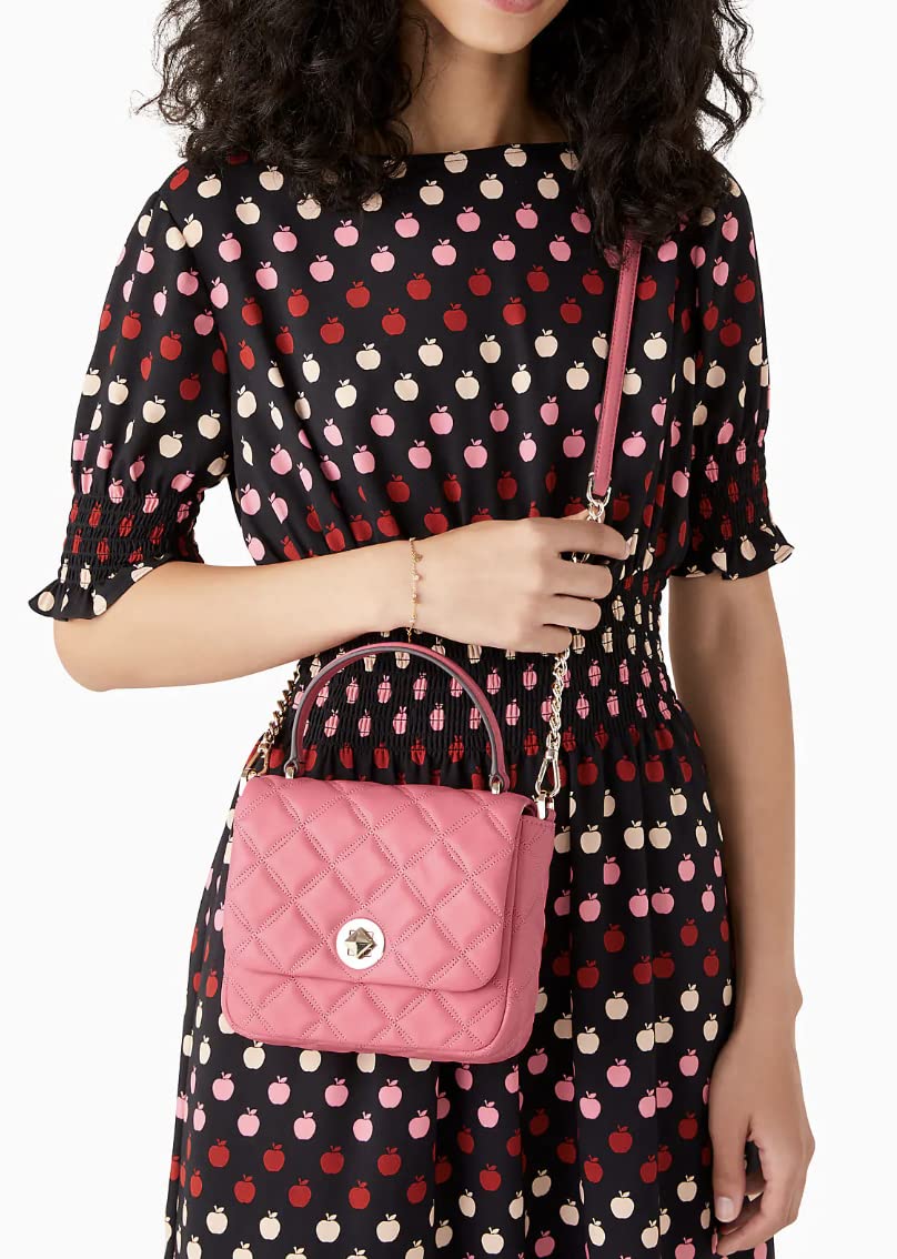 kate spade new york Natalia Small Flap Crossbody Bag (Bright Blush)