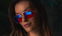EMR-TEK"Wolverine" 24K Gold Plated Stainless Steel Blue and Green Blocking Glasses, Red Lens with Anti-Blue Reflection, for Nighttime use and Better Sleep.