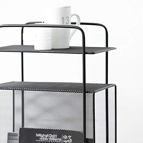 Magazine & Newspaper Baskets Magazine Rack Wrought Iron Creative Corner Bookshelf Simple Bookshelf Rack Floor Multi-Function Storage Rack Living Room Storage Rack Double Rack