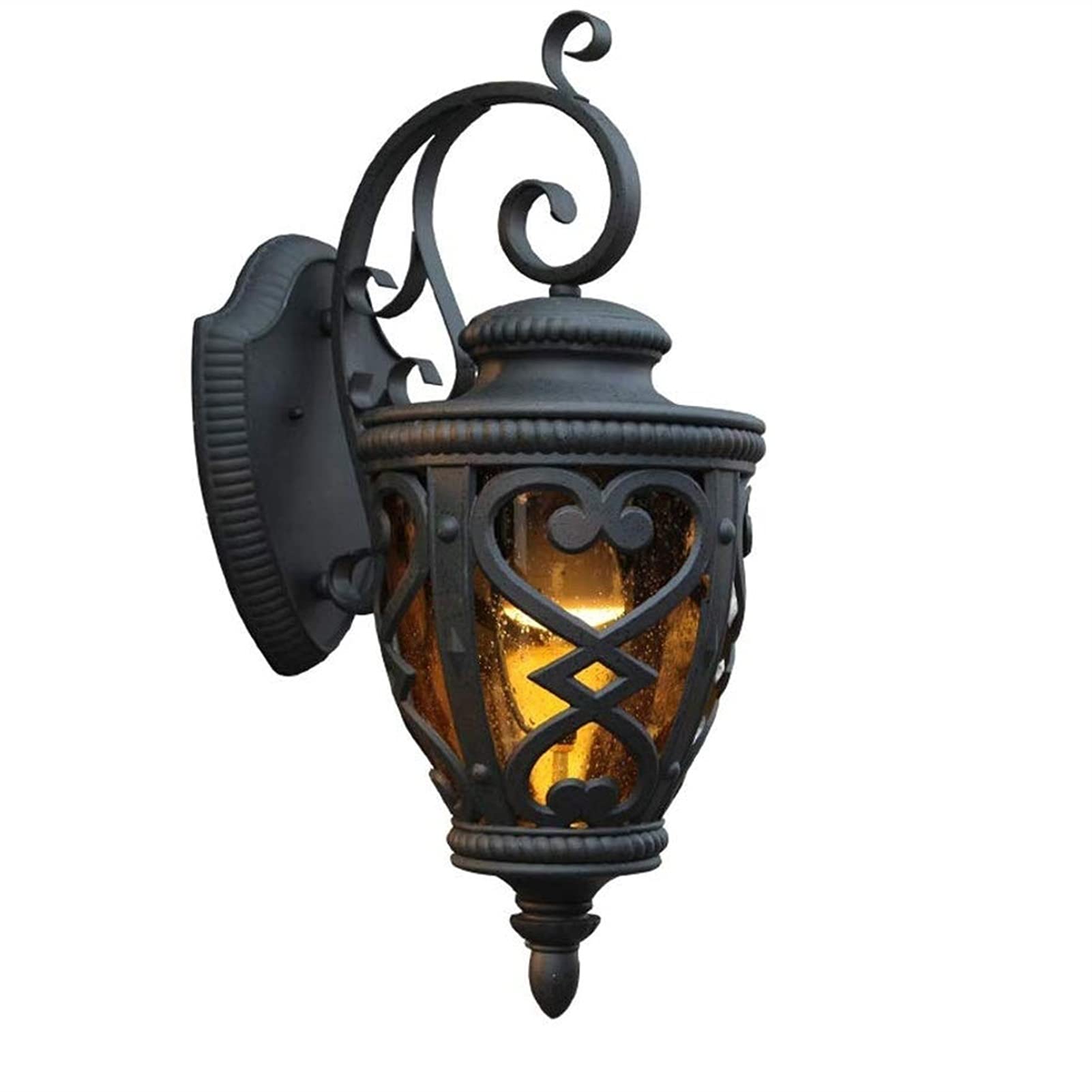 Zziyj Aluminum Lights Glass Shade Corridor Aisle Night IP55 American Outdoor Waterproof Wall Lamp Garden Light Home Terrace