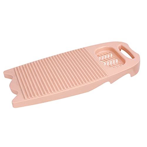 Jocyshop Plastic Washboard Laundry Board, Household Hand Washing Board for Laundry, Washboard for Hand Washing Clothes, Washboard for Laundry, Pink, 17.7 x 7.8 inches