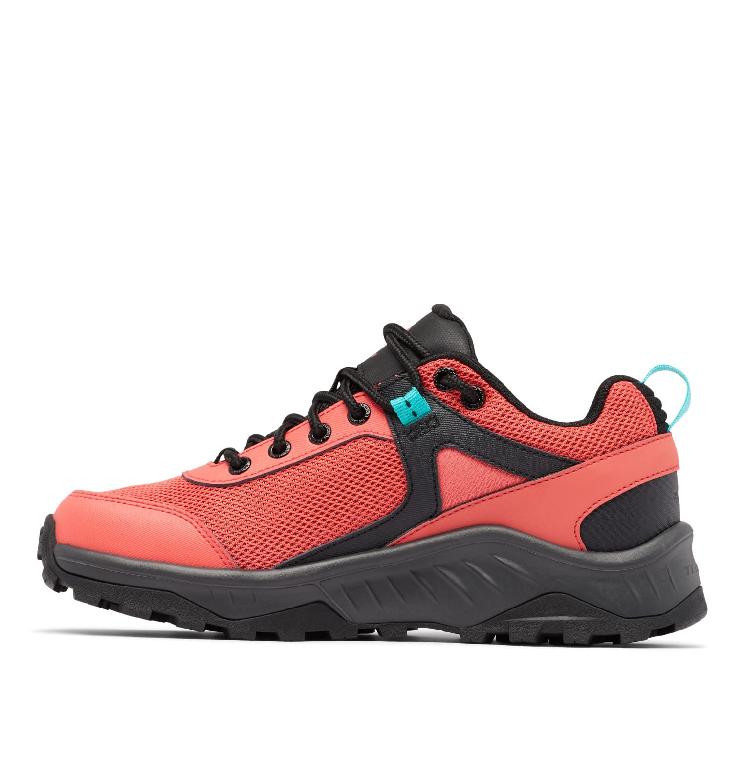 Columbia Women's Trailstorm Ascend Waterproof, Red Coral/Bright Aqua, 7.5