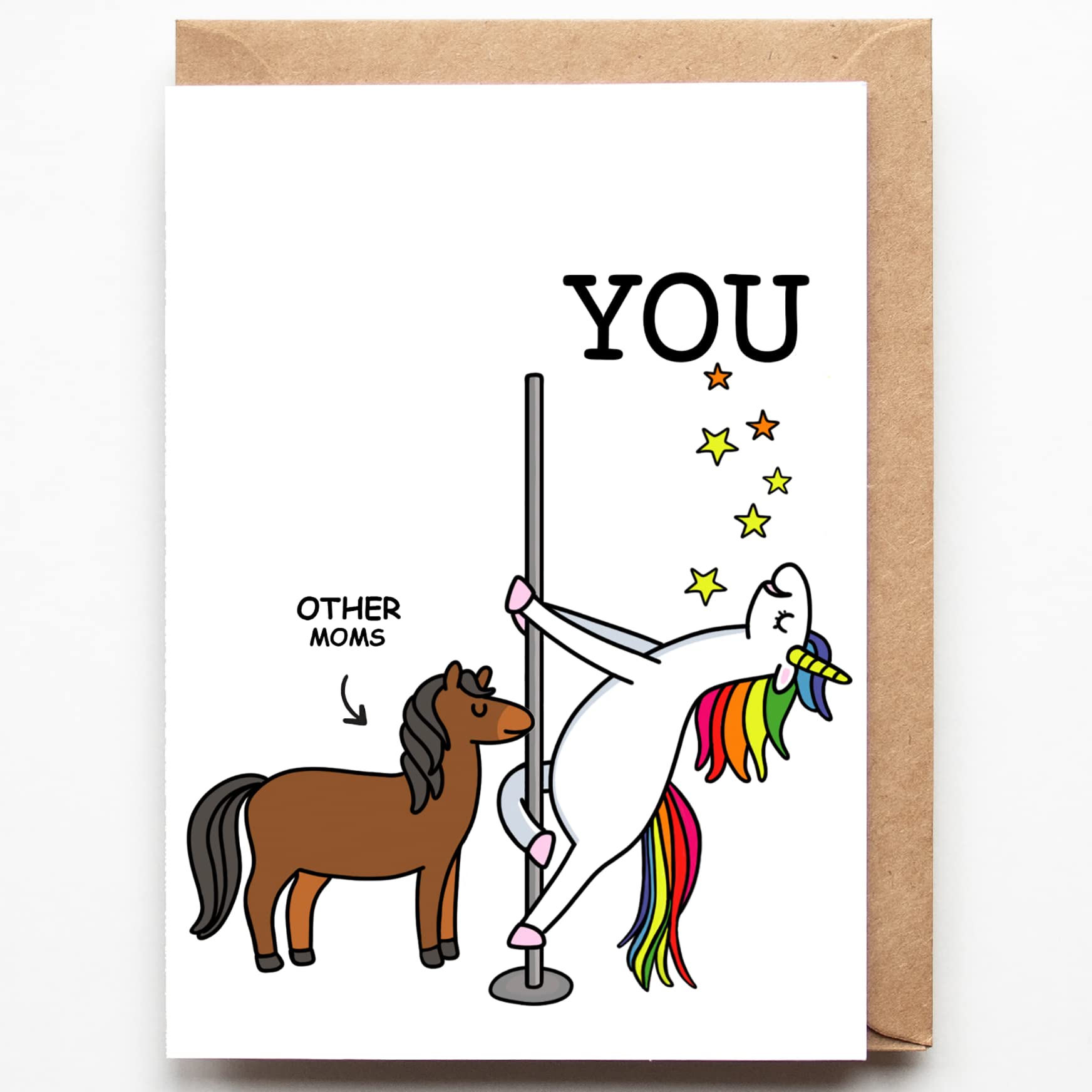 Saucy Bee Press Funny Mothers Day Card, Card for Mom Birthday, For Her, Grandmother, Grandma, Stepmom, Aunt, Thank You Greeting Card, I Miss You Card