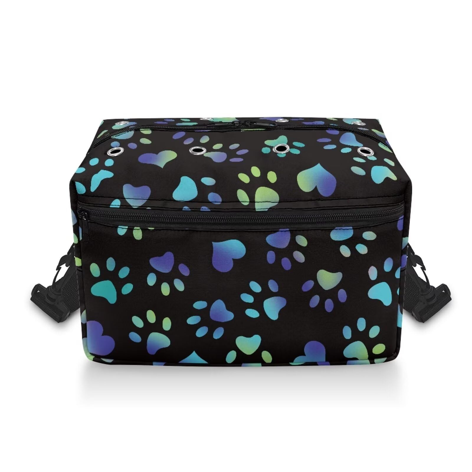 Kathyboom Dog Paw Knitting Bag for Yarn Storage Lightweight Crochet Storage Bag, Water Resistant Yarn Bag for Knitting Needles, Crochet Hooks and Other Accessories