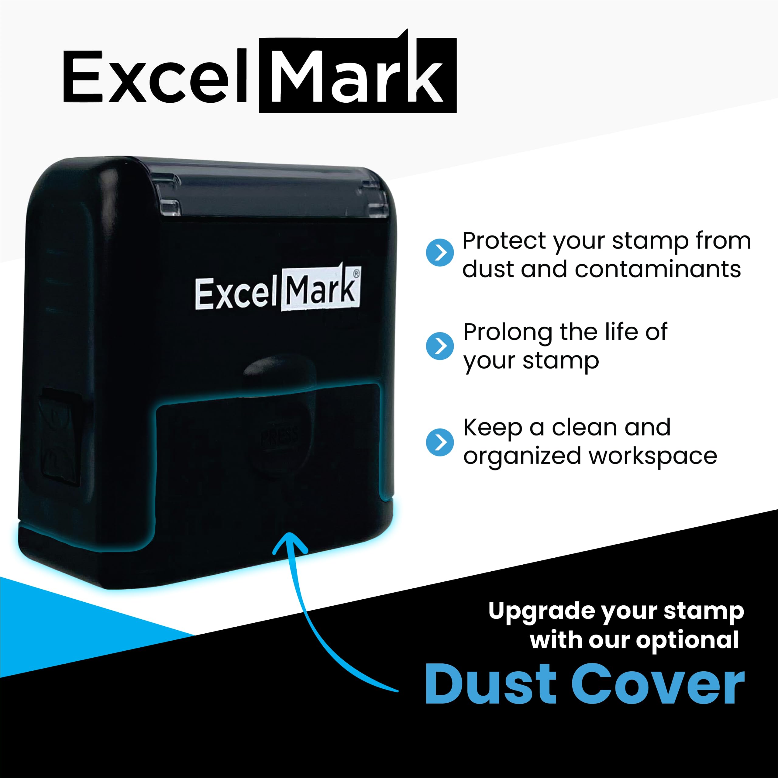 Custom Self-Inking Stamp - Up to 2 Lines - 11 Color Choices and 17 Font Choices (Medium)