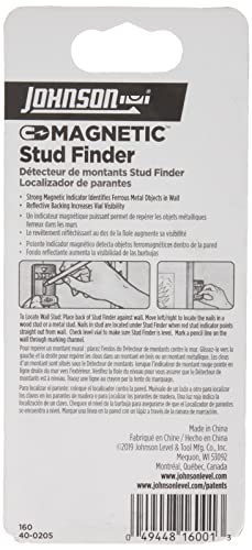 Johnson Level & Tool 160 Stud Finder, Black, 1 Stud Finder