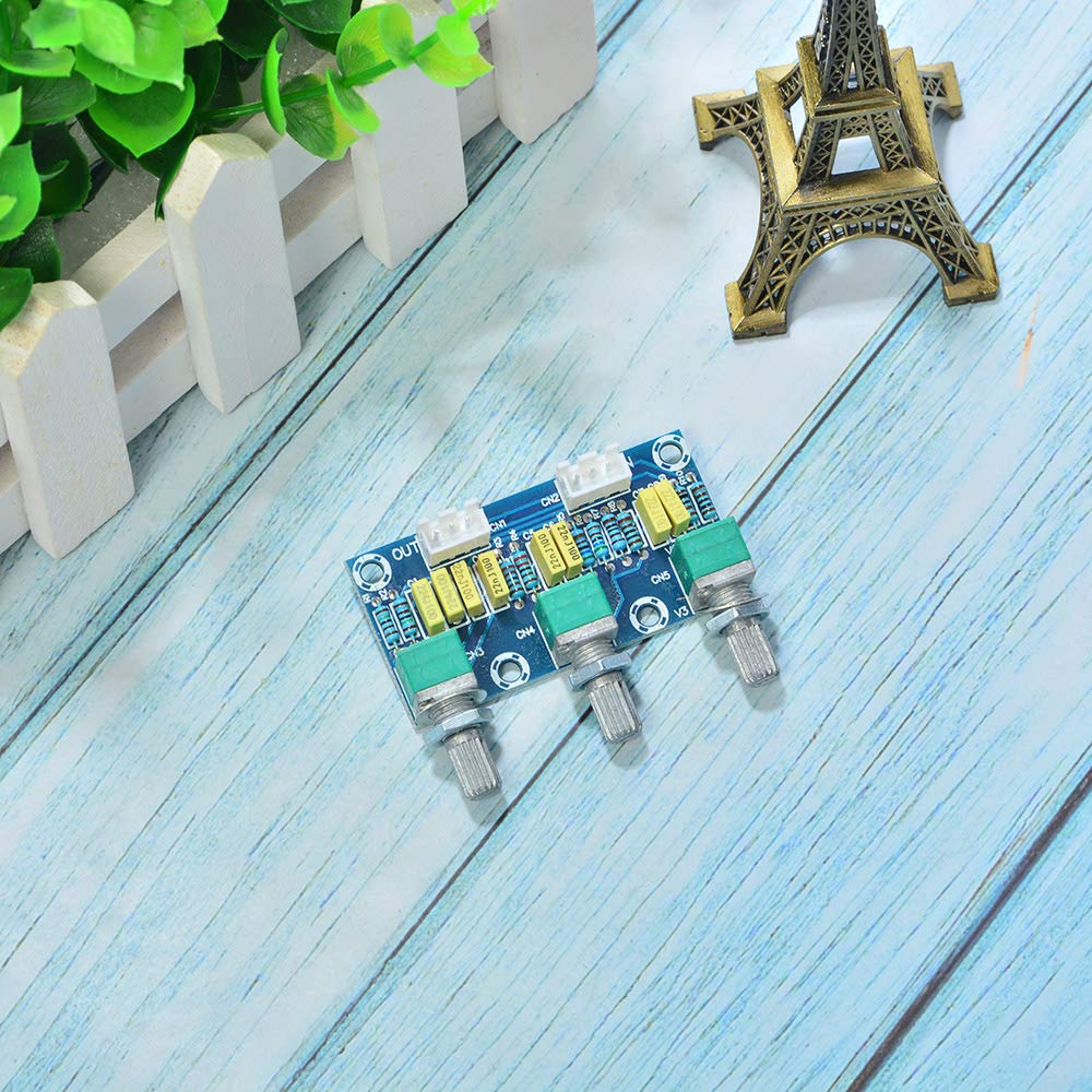 Comimark 1Pcs XH-M802 Passive Tone Volume Bass Treble Control Board Preamplifier Module