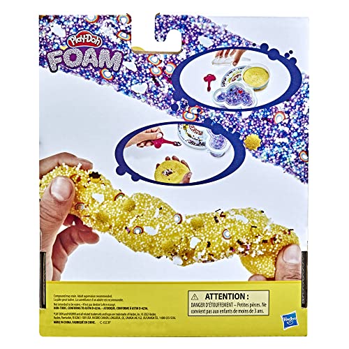 Play-Doh Foam Confetti Mixing Kit, Scented Tactile Toy for Kids 4 Years and Up with Add-in Beads and Charms, Non-Toxic