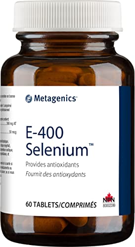 Metagenics E-400 Selenium, Antioxidant Supplement with Vitamin E to Help Support Cellular Health - 60 Tablets, 2 Month Supply