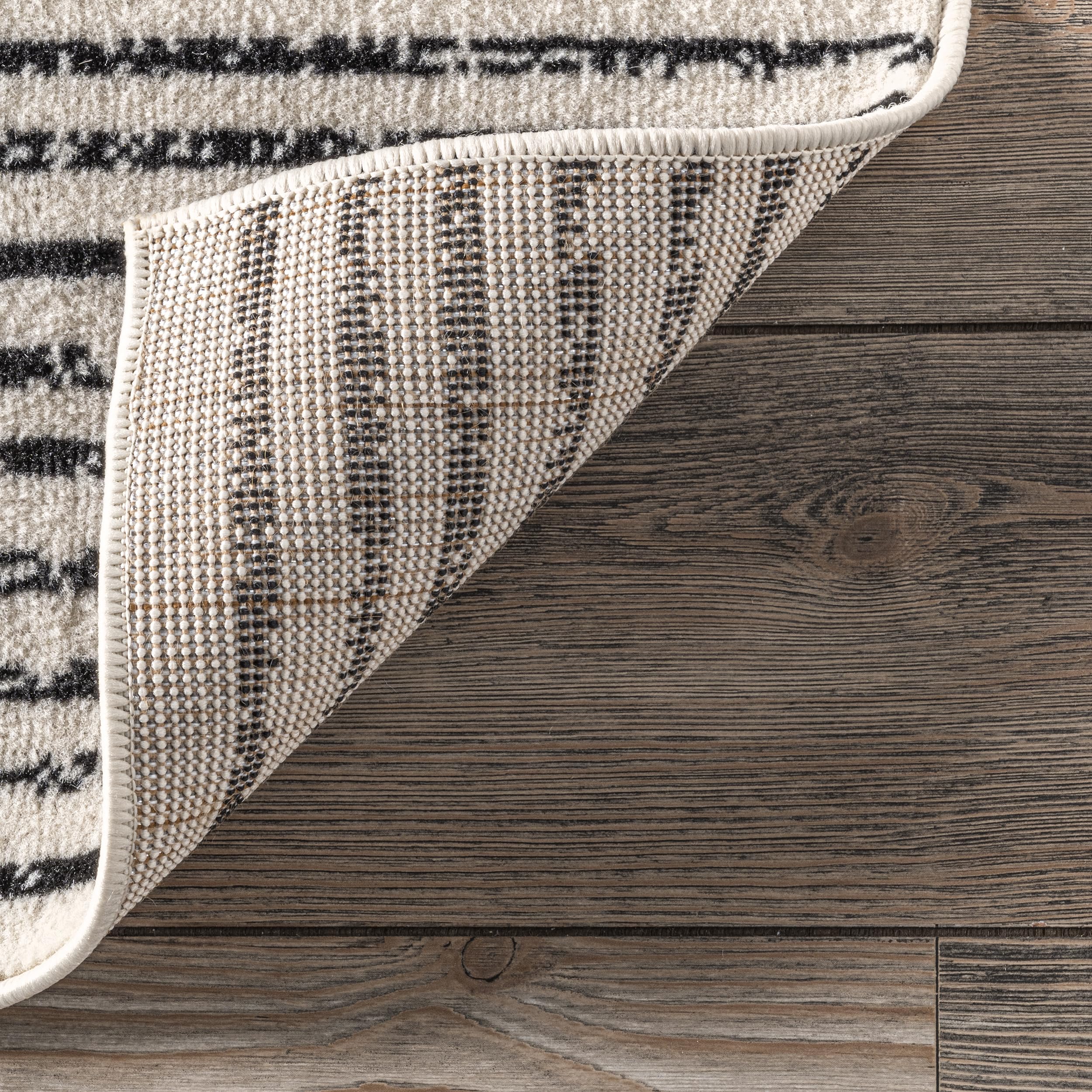 nuLOOM Romina Diamond Stripes Area Rug, 7x9, Beige