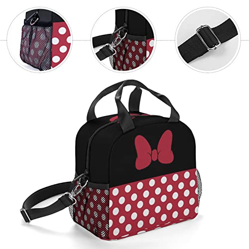 ZLCMMF Portable Lunch Bag Cartoon Reusable Lunch Box Insulated Tote Bag for Women Men Work Travel Picnic
