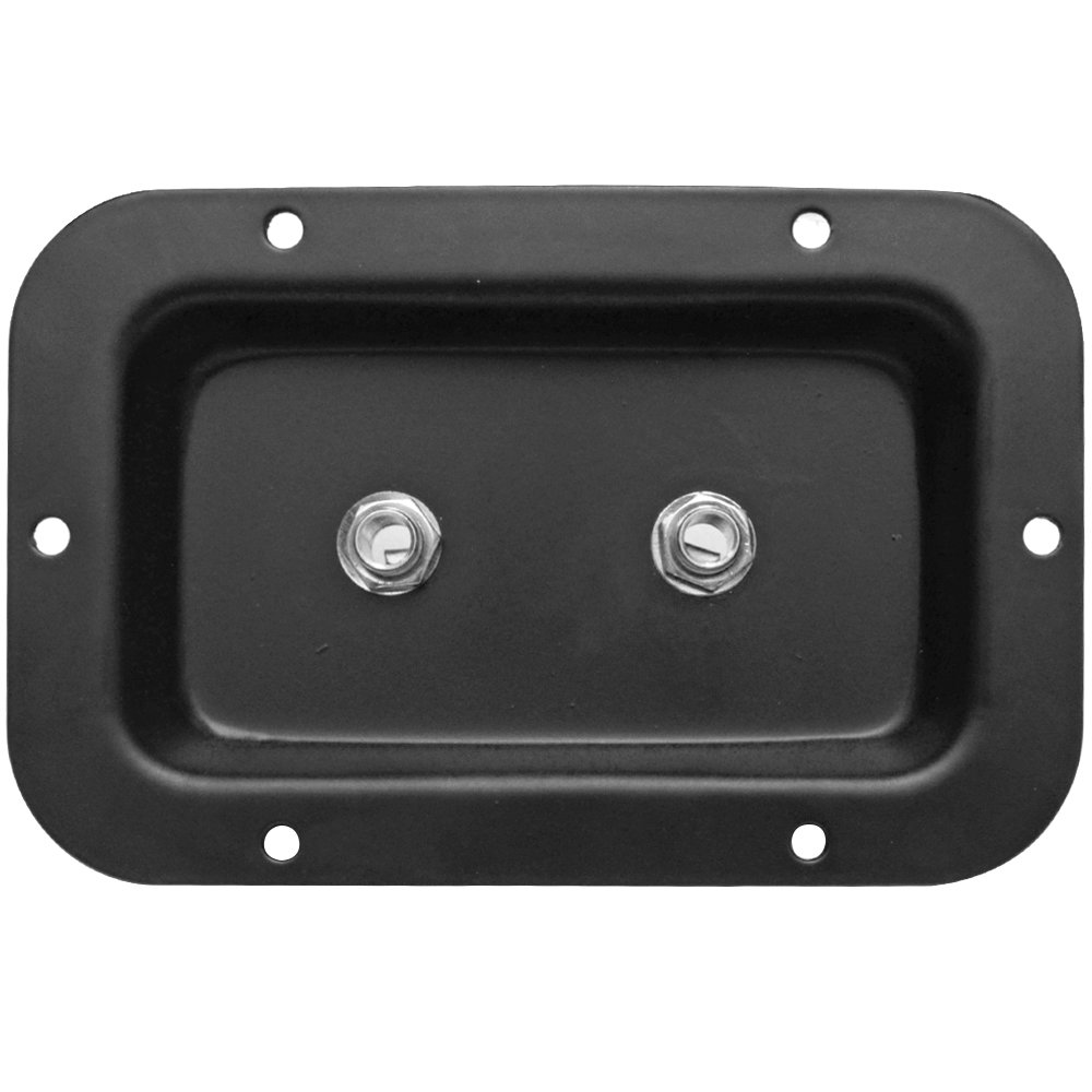 Seismic Audio SAJP511B Dual 1/4-Inch Jack Plate for Guitar, PA Speaker Cabinets