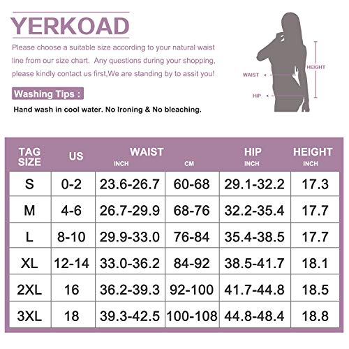 YERKOAD Women Tummy Control Shapewear Bodysuit Butt lifter Shorts Hi- Waist Trainer Panties Body Shaper Underwear Slim Corset (X-Large, Black)