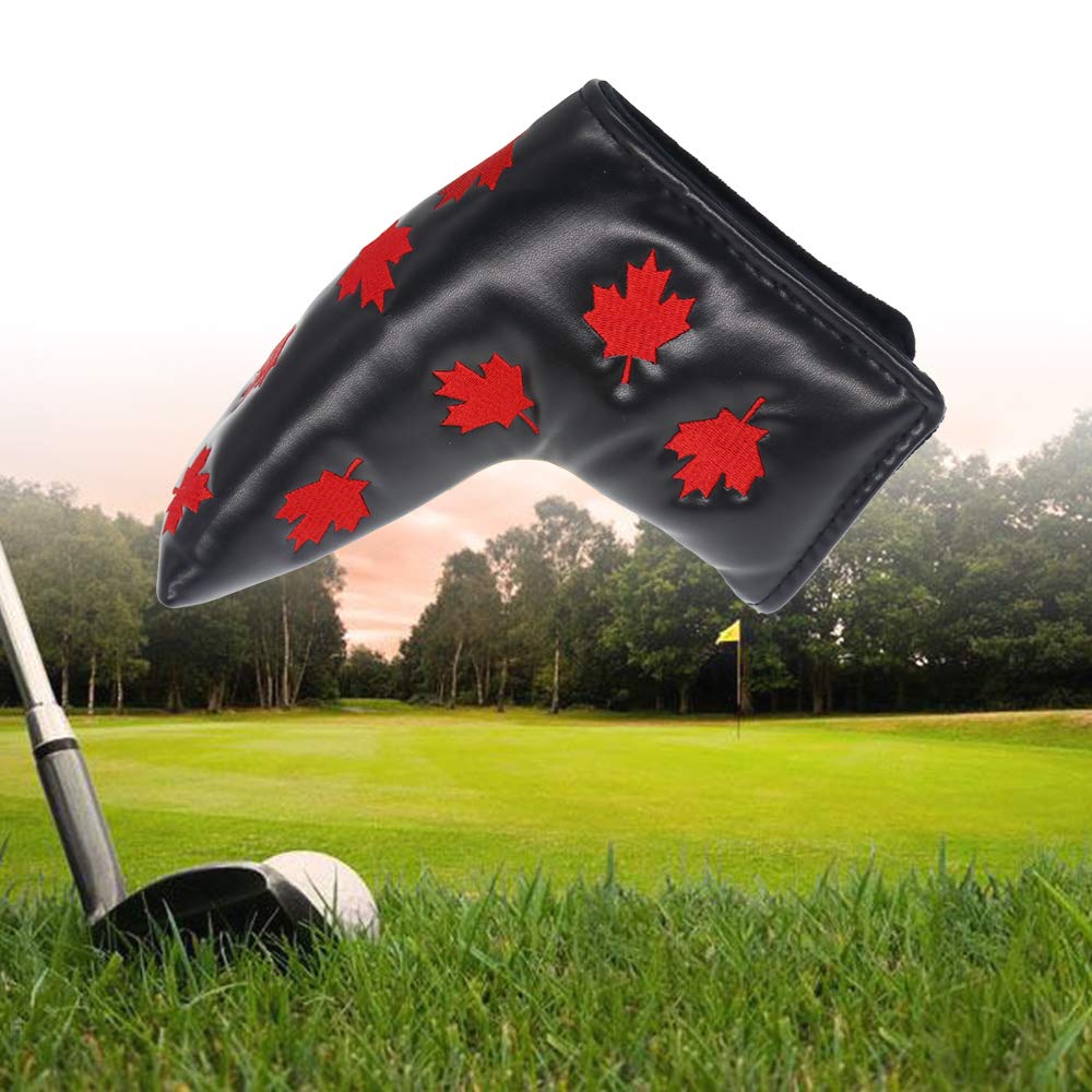 Dark Horse Golf Putter Head Cover headcover Red Maple Leaf Fit All Brands Scotty Cameron Ping TaylorMade Odyssey Callaway Titleist