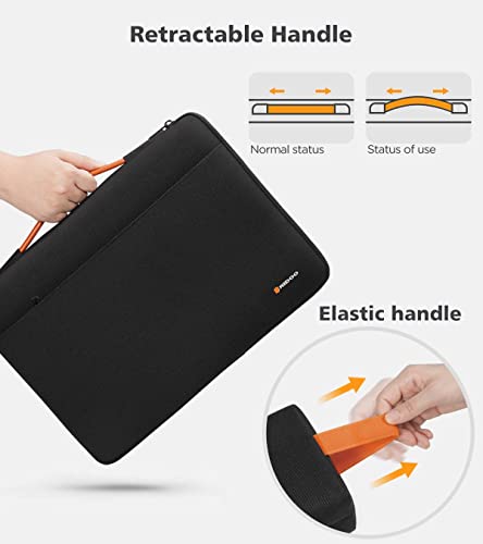 NIDOO Laptop Sleeve 15.6 inch Computer Bag for 15.6" Lenovo Legion 5 / Legion Slim 7 / ThinkPad T15 E15 / 16" Legion 7i / Legion 5 Pro / IdeaPad 3i / 16.1" Gaming 16 / Acer Dell Carrying Case, Black