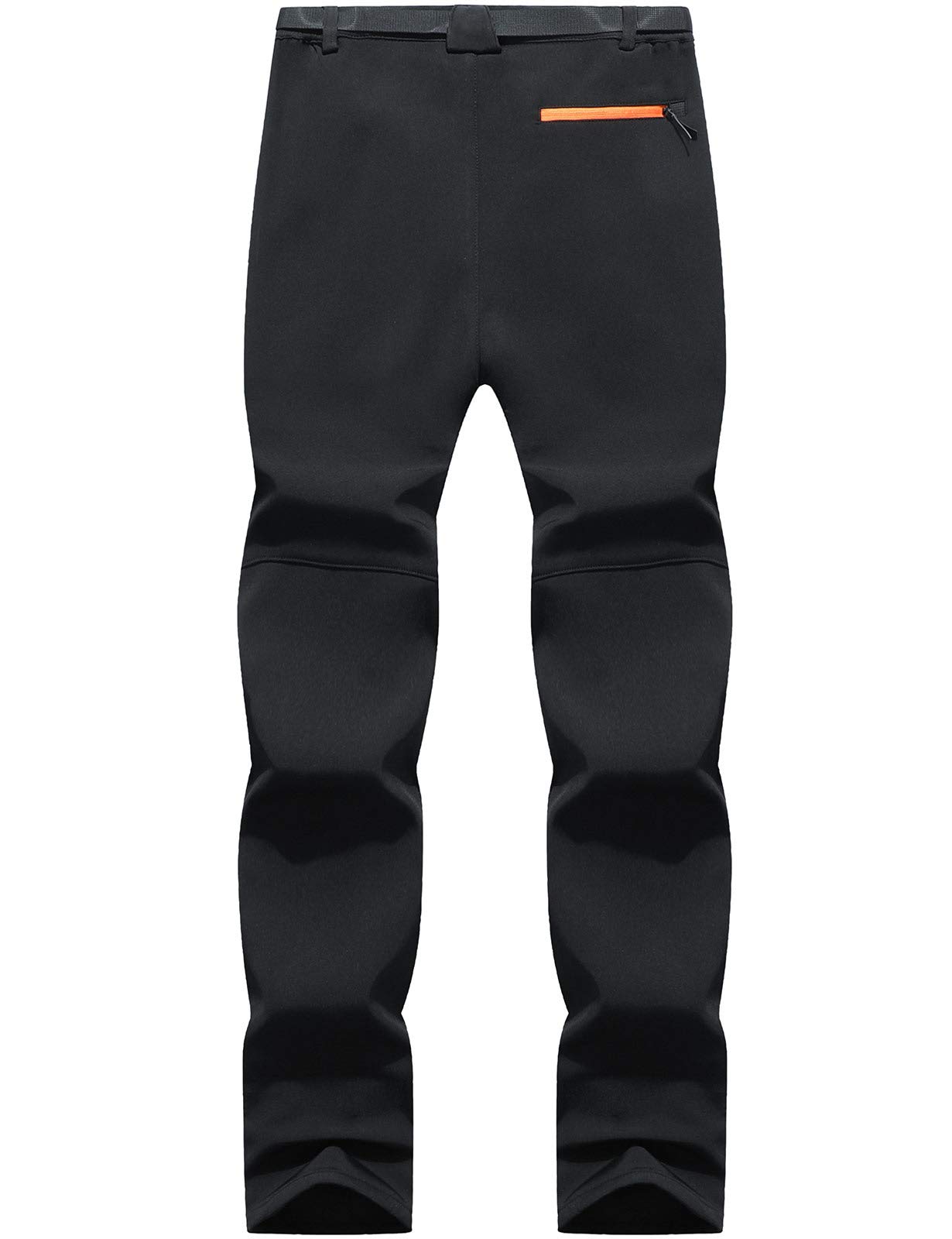 DAFENGEA Women's Snow Ski Pants Fleece Hiking Waterproof Windproof Softshell Outdoor Snowboard Pants,KZ2701W-Black-M