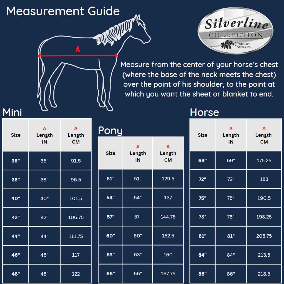 Hercules 1680D Mid Neck Rainsheet for Horse | Windproof, Waterproof & Breathable Rainsheet for Horse | Double Front Closures with Quick Snap & Velcro Assists & Buckle | Navy/Beige Binding, 75"