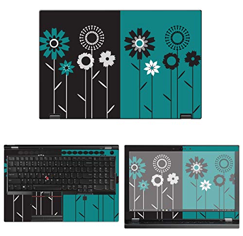 Decalrus - Protective Decal Floral Skin Sticker for Lenovo ThinkPad P53 (15.6" Screen) case Cover wrap LEthnkpd15_P53-70