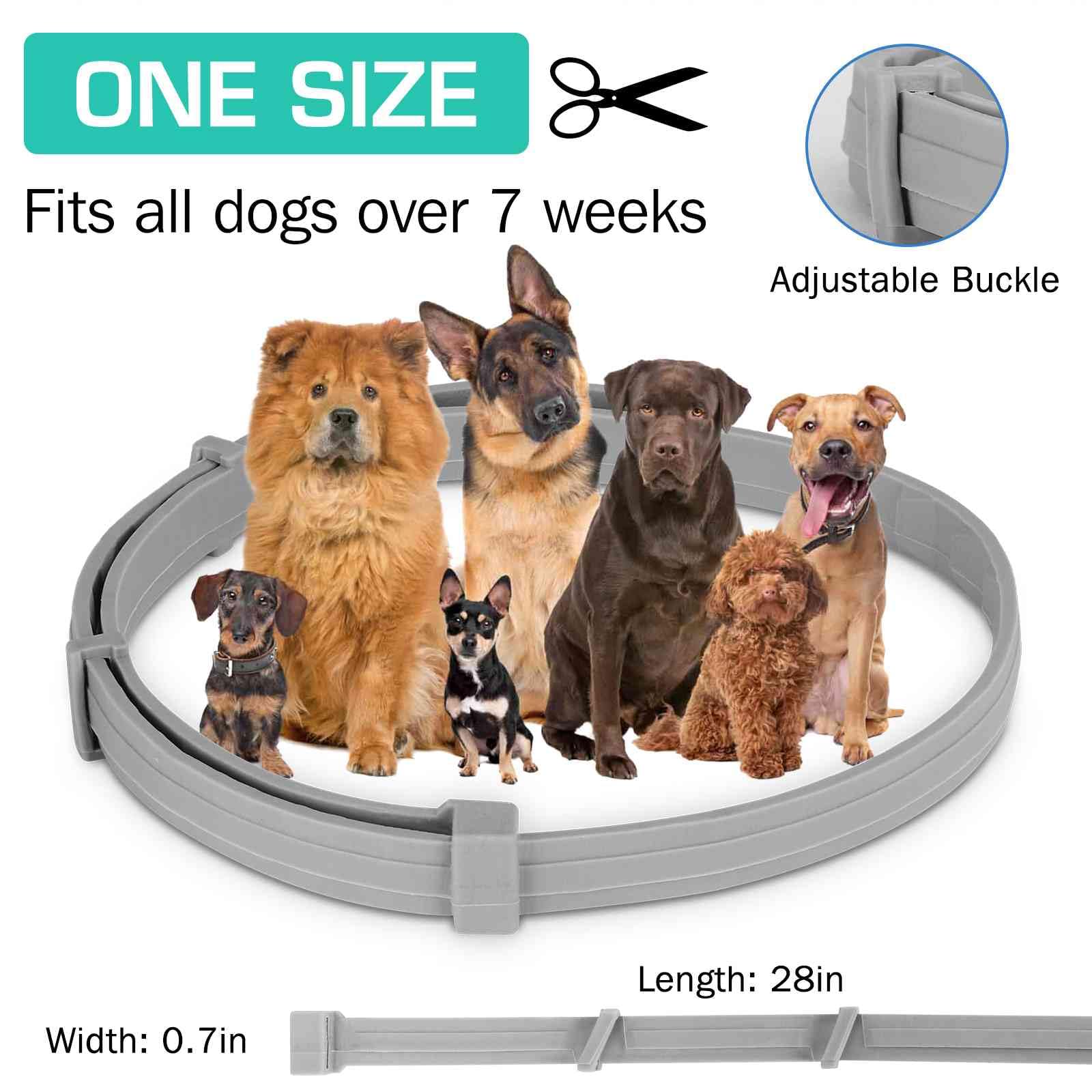 UrbanX Collar for German Shepherd Rottweiler Mix and Other Large Size Mixed Breed Dogs Dogs. Waterproof & Adjustable (2 Packs)