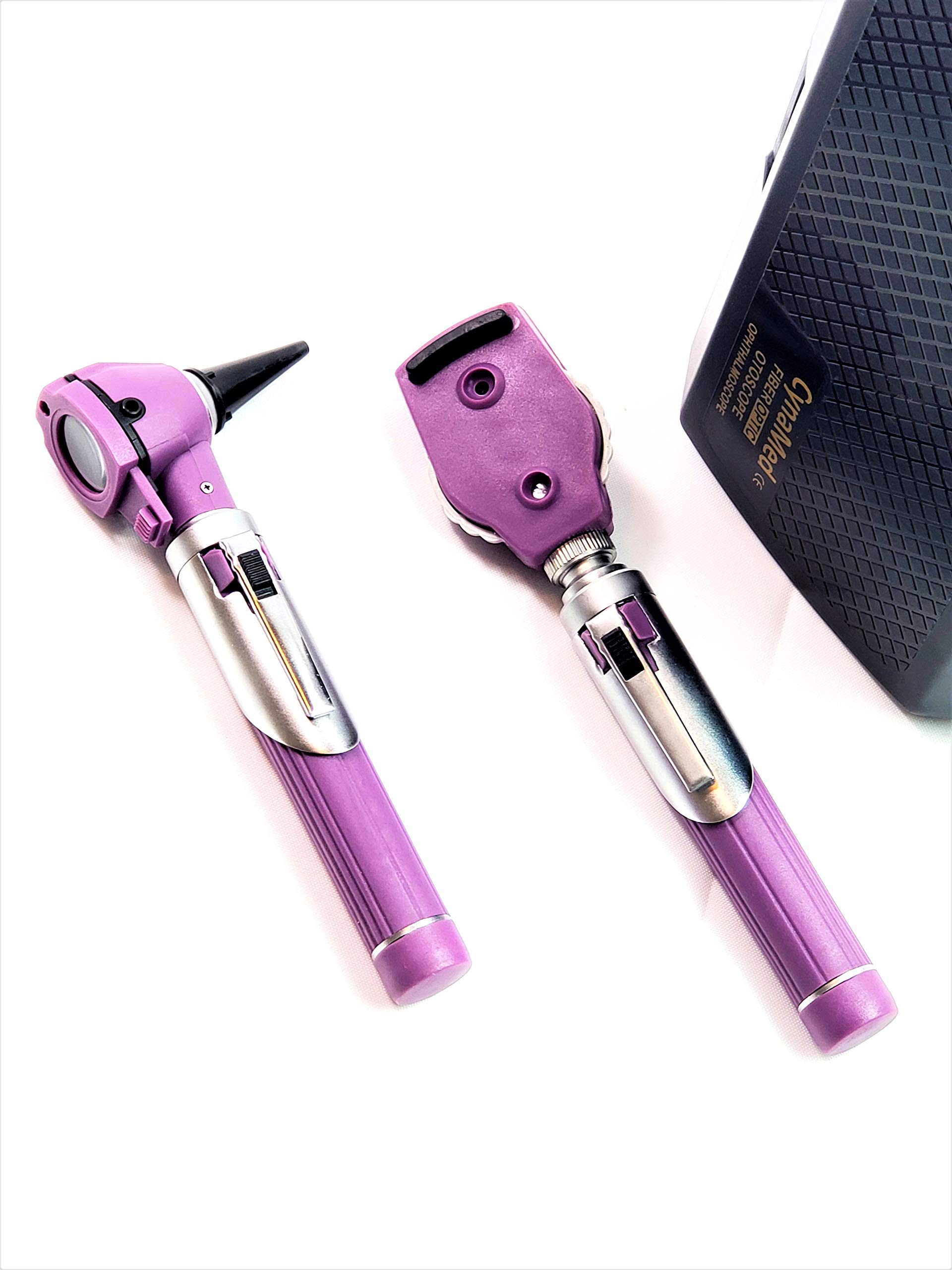 PURPLE OTOSCOPE SET -LED Otoscope/School Kit-CYNAMED