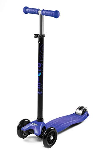 Micro Kickboard - Maxi Original 3-Wheeled, Lean-to-Steer, Swiss-Designed Micro Scooter for Kids, Ages 5-12 (Blue)