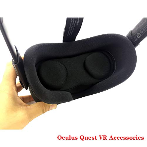 Cover Dust Replacement for Ocu-lus Quest 1/2 Accessories, 1 Pack Universal VR Lens Protective Pad Face Cover Dust Proof, Washable Protective Sleeve Virtual Reality Accessories eye mask VR Headset