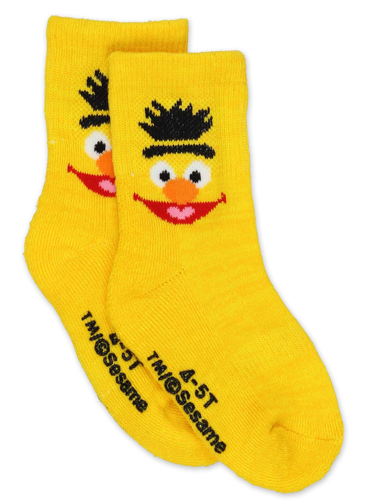 Sesame Street Elmo Baby Toddler Boys Girls 6 Pack Crew Socks with Grippers (2-3T, Multicolor)