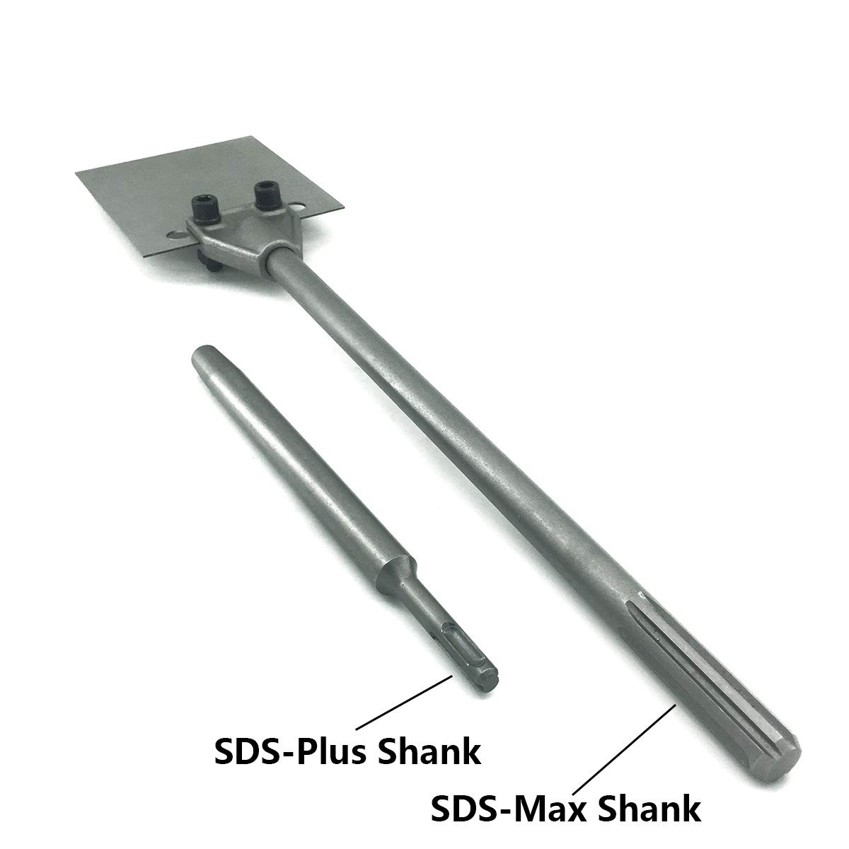 SPKLINE 5 Inch Wide SDS Floor Scraper Set Tile & Thinset Scaling Chisel Thinset Scraper Adhesives Remover Wall Scraper Fits SDS-Plus & SDS-Max Rotary Hammer, Chipping Hammer Drills, Demolition Hammers