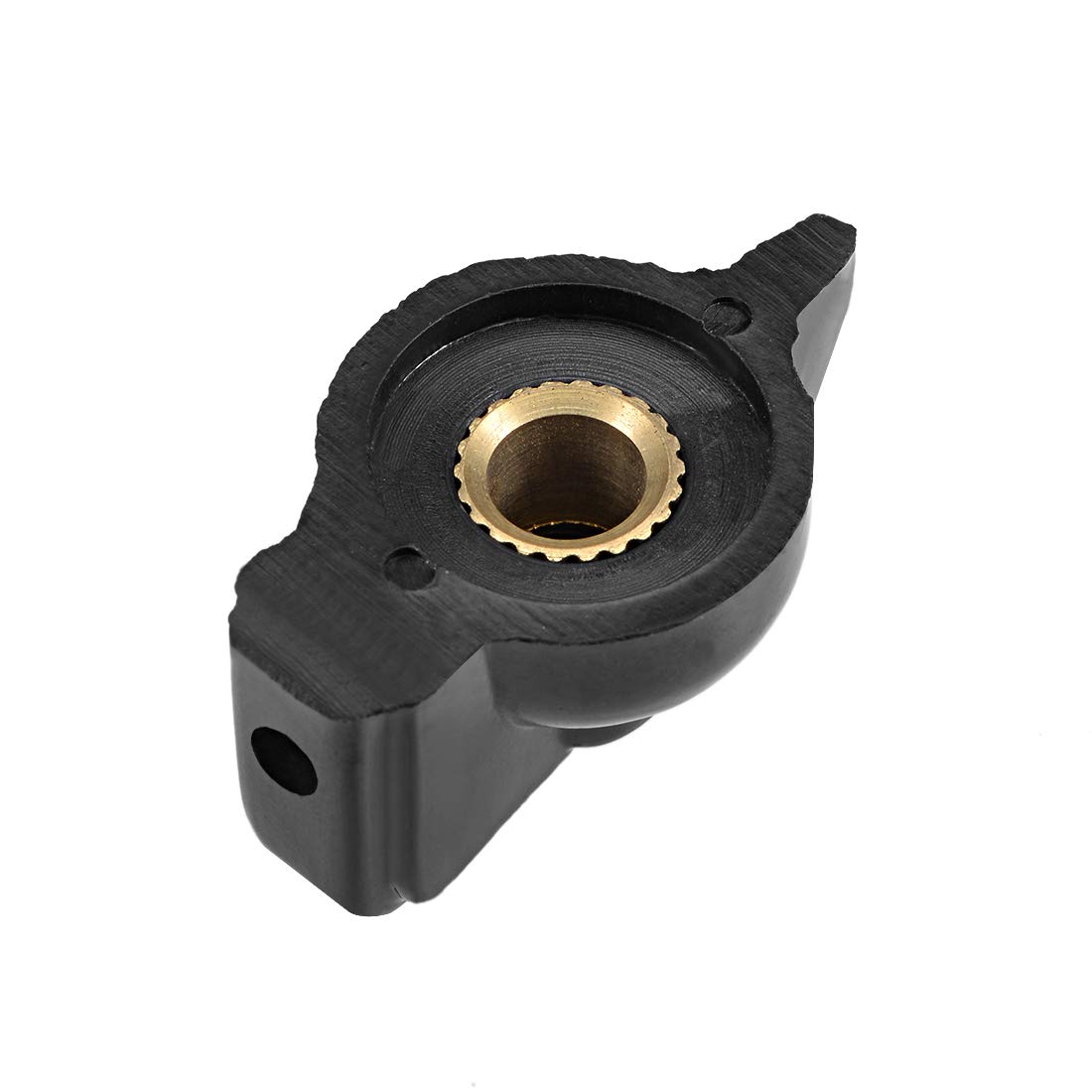 uxcell 5Pcs 32x19x16mm Plastic Potentiometer Rotary Knob Black,for 6mm Diameter Shaft Guitar Volume Knob Thread Mounting