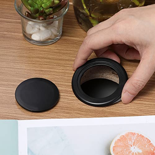 SAVITA 3pcs Umbrella Hole Ring, 3 Sizes Anti-Skidding Silicone Umbrella Hole Plug Suitable for Pool Umbrella Hole and Cap for Patio Garden Beach Table (Clear Black)