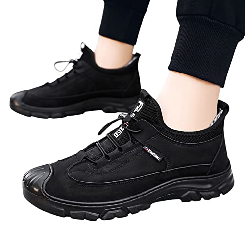 JUMESGU My Orders Men’s Tactical Boots Lightweight Combat Boots Durable Suede Leather Military Work Boots Desert Boots Clearance Deals