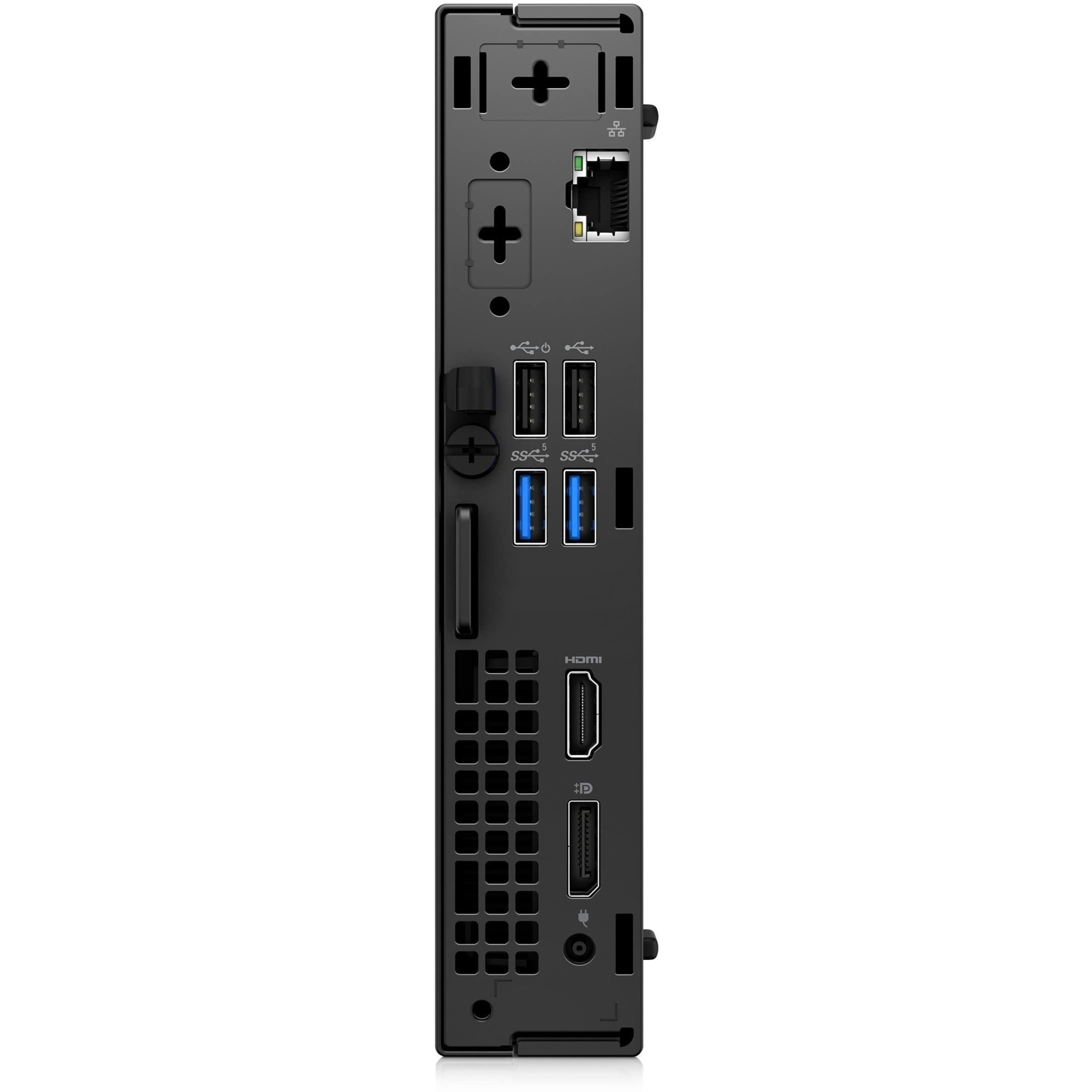 Dell OptiPlex 3000 Desktop Computer - Intel Core i5 12th Gen i5-12500T Hexa-core (6 Core) 2 GHz - 8 GB RAM DDR4 SDRAM - 256 GB M.2 PCI Express NVMe 3.0 x4 SSD - Micro PC - Black