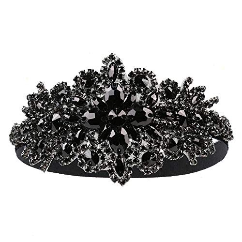 Comott Rhinestone Headband 1920s Great Gatsby Vintage Headpiece Flapper Headband Bride Wedding Hair Accessories for Women