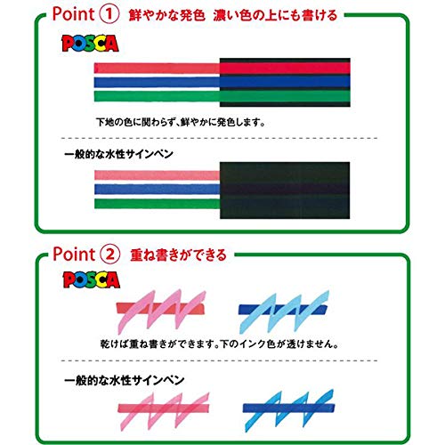 Posca Paint Marker Medium Point (PC-5M) 29 Colors FULL RANGE Bundle Set Uni Mitsubishi Poster Colour ALL COLOR 2.2mm Marking Pen Loconeko Memo pad Set