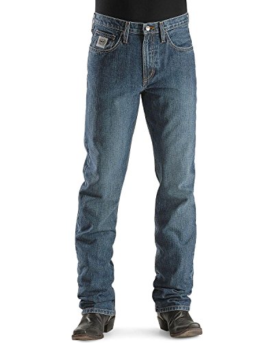 Cinch Men's Silver Label Slim Fit Jean, Medium Stone Wash, 42W x 34L