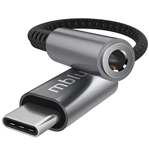 mblu MEIZU USB C to 3.5mm Audio Adapter,Headphone Aux Jack Dongle Compatible with MEIZU 20 18 Samsung S23 Ultra S21 Note20, Pixel 6 Pro