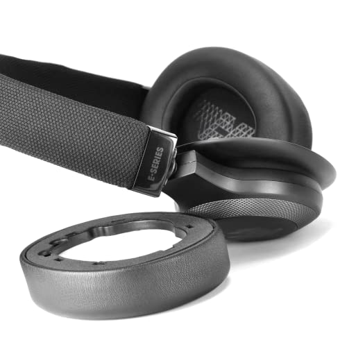 Live 650 BTNC Ear Pads, Replacement Protein Leather Earpads Memory Foam Ear Cushions Pads for JBL Lifestyle E65BTNC Live 650BTNC Tune 660BTNC Duet NC Noise-Cancelling Headphones - Leather Black