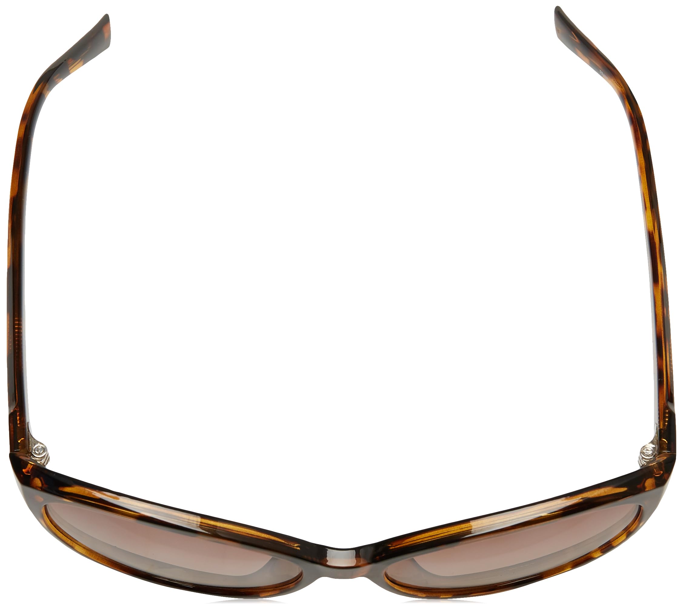 COLE HAAN Women's CH7046 Polarized Cat Eye Sunglasses, Tortoise/Brown Gradient, One Size