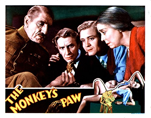 Posterazzi The Monkey'S Paw From Left C. Aubrey Smith Ivan F. Simpson Bramwell Fletcher Louise Carter Nina Quartero 1933 Movie Masterprint Poster Print, (28 x 22)