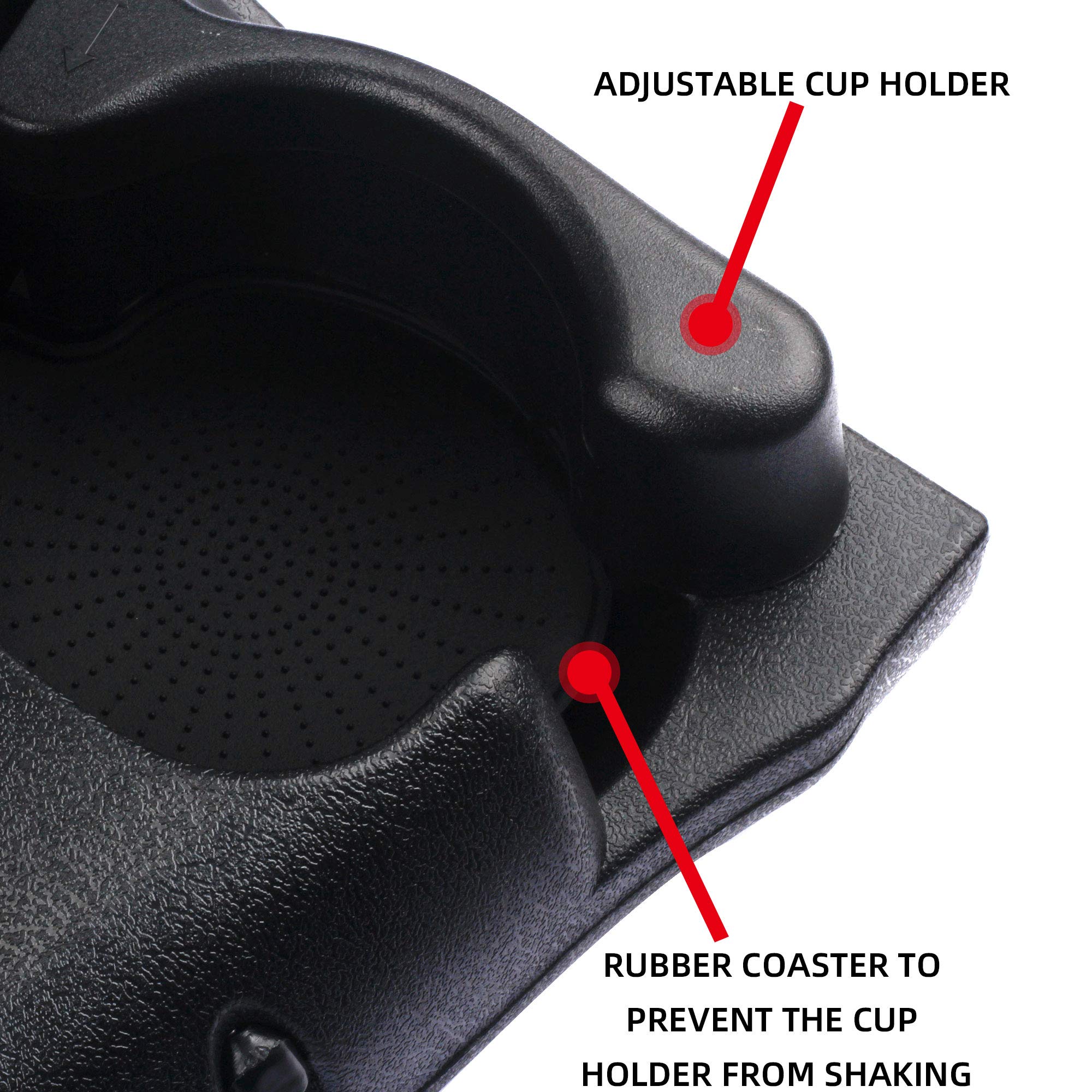 Dasbecan Cup Holder Instrument Panel Drink Holder Compatible with Dodge 1998 1999 2000 2001 2002 Ram 1500 2500 3500 Replaces 5FR421AZ 5FR421C8 Dashboard Cupholder