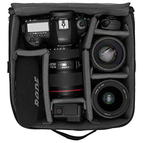 Db Journey CIA Camera Insert - DSLR Camera Bag with Detachable Straps, Laptop Compartment & Customizable Dividers for Camera & up to 8 Lenses, Certified B Corp - Black Out