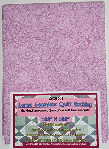 Quilt Backing - Choice Large, Seamless, from AQCO, Violet, C49662-701, King