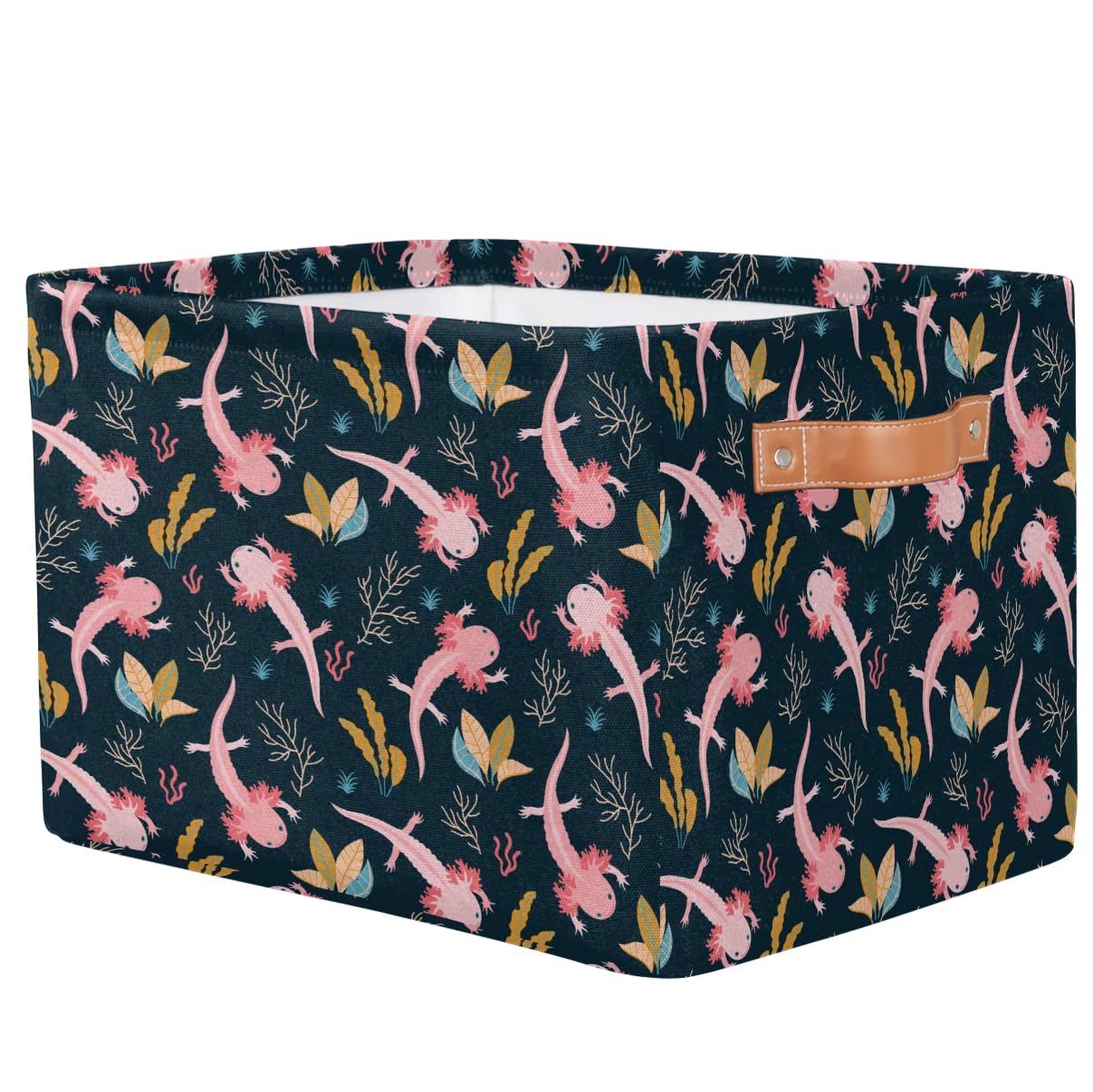 LLCXCSI Storage Bin Red and Blue Spider Web Closet Organizer Bins with Handles, Decorative Collapsible Canvas Storage Baskets for Nursery Shelf, Clothes, Toy, Towel, Book, 15"x11"x9.5"