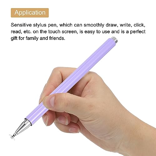 MECCANIXITY Stylus Pens for Touch Screens Magnetic 2 Fine Point Disc Universal Capacitive Pen Sensitivity for All Capacitive Touch Screen, Purple