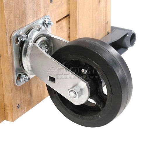 Global Industrial Platform Truck w/Hardwood Deck, 48 x 24, 2000 Lb. Capacity, 6" Rubber Casters