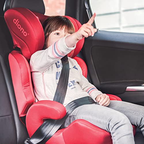 Diono Everett NXT High Back Booster Car Seat with Rigid Latch, Lightweight Slim Fit Design, 8 Years 1 Booster Seat, Blue
