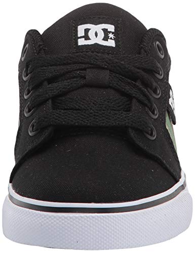 DC boys Anvil Skate Shoe, Black/Camo Print, 6 Big Kid US