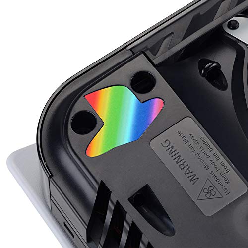 PlayVital Custom Vinyl Decal Skins for PS5 Console, Logo Underlay Sticker for PS5 Console - 9 Colors & 3 Classic Retro Styles