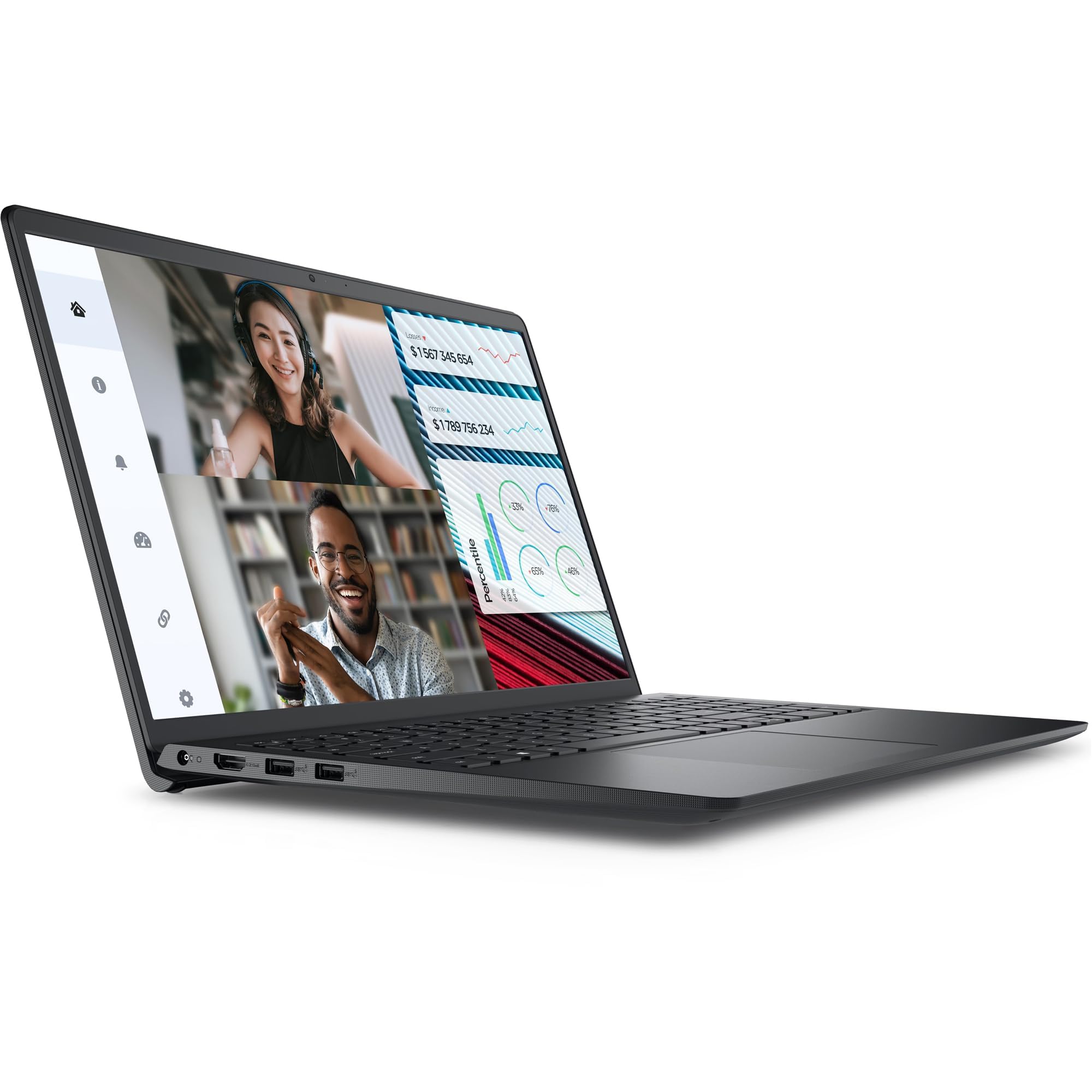 Dell Vostro 3520 15.6" Business Laptop Computer, Intel Quad-Core i5-1135G7 up to 4.2GHz (Beat i7-1065G7), 32GB DDR4 RAM, 1TB PCIe SSD, 802.11AC WiFi, Bluetooth, Carbon Black, Windows 11 Pro